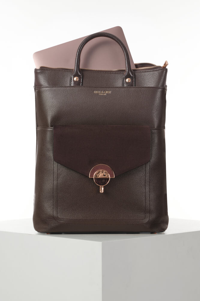 Sally Chocolate Laptop Backpack – Luella Grey